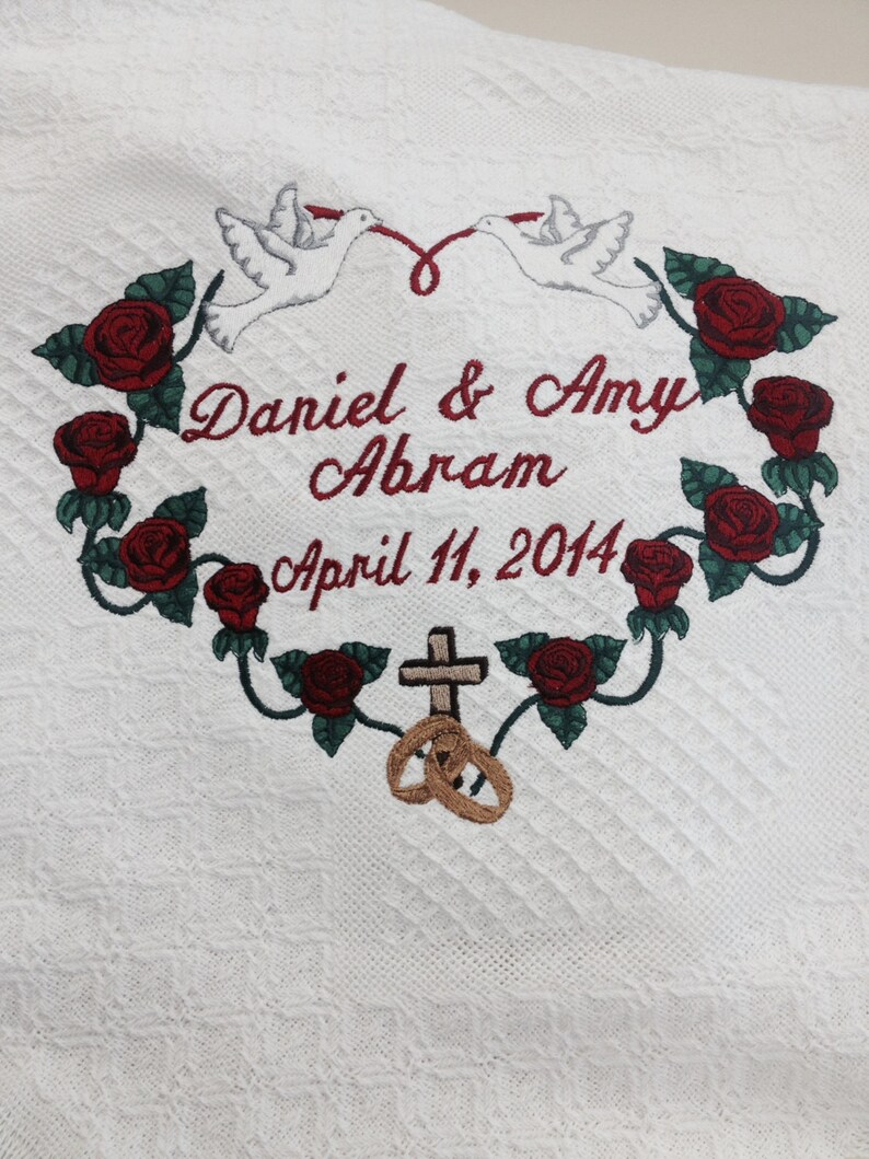 Anniversary or Wedding Personalized Afghan - Etsy