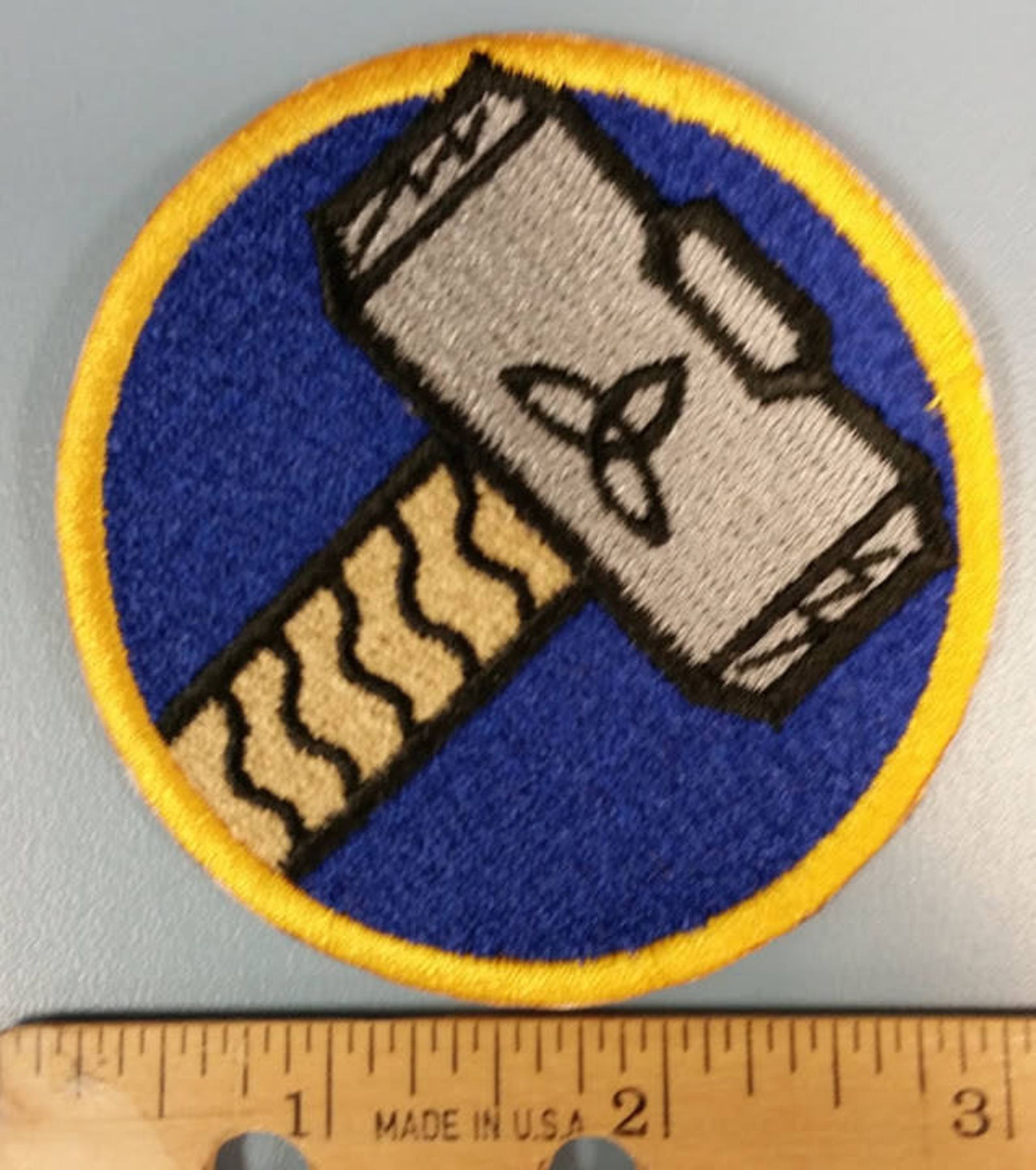 Embroidered Superhero Patch Superhero Hammer Iron on patch | Etsy