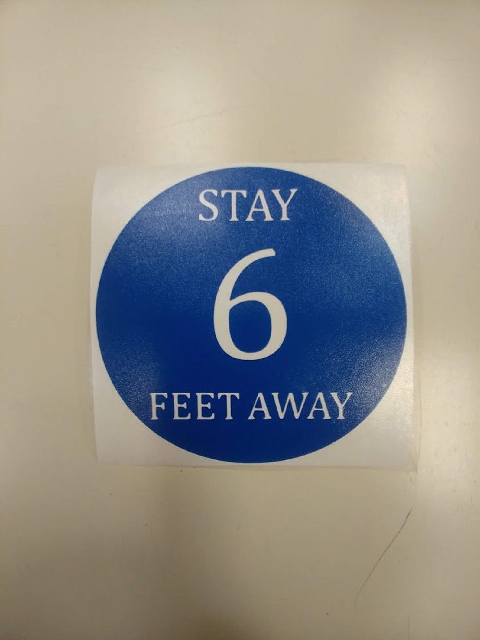 Stay 6 Feet Away Vinyl Decal - Etsy