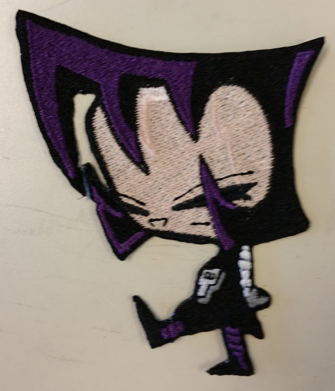 Cartoon Goth Girl Embroidered Patch, Alien Cartoon Character Patch ...