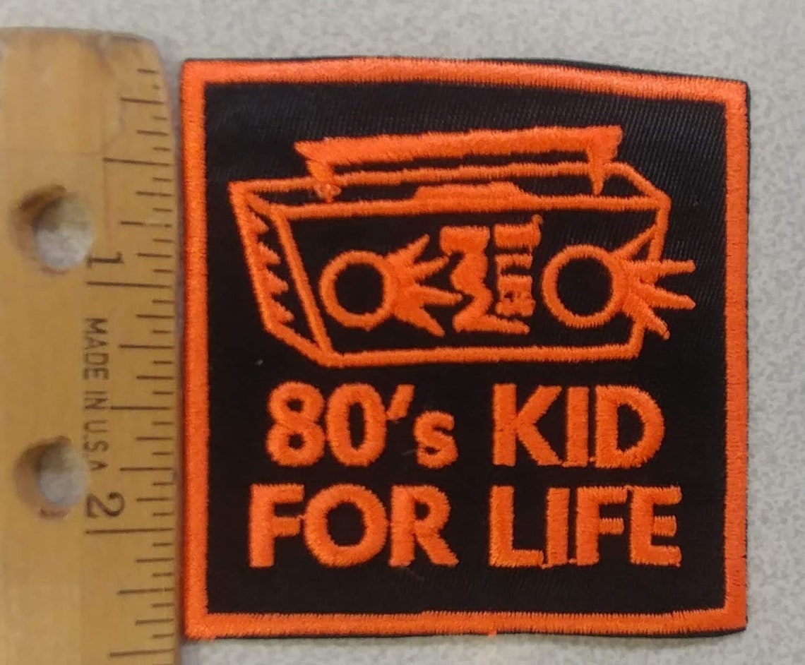 80s Kid Embroidered Patch 80s Decade Iron on Patch - Etsy