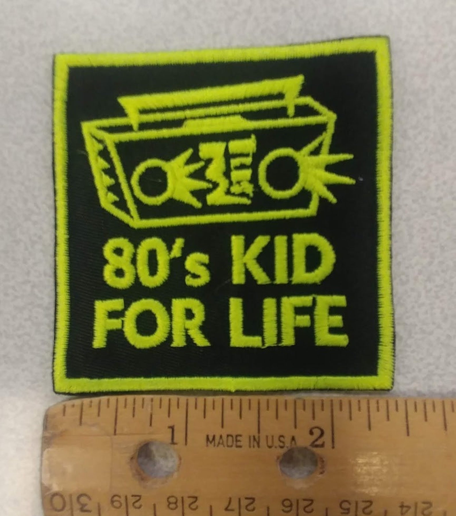 80s Kid Embroidered Patch 80s Decade Iron on Patch - Etsy