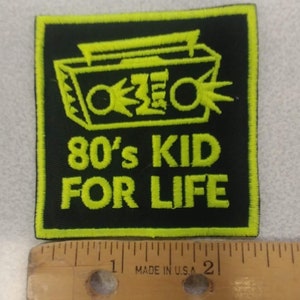 80s Kid Embroidered Patch, 80s Decade Iron on Patch - Etsy