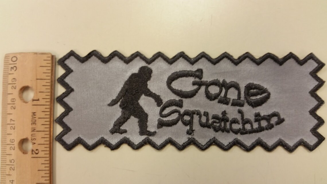 Sasquatch Patch Gone Squatchin Embroidered Patch Bigfoot - Etsy