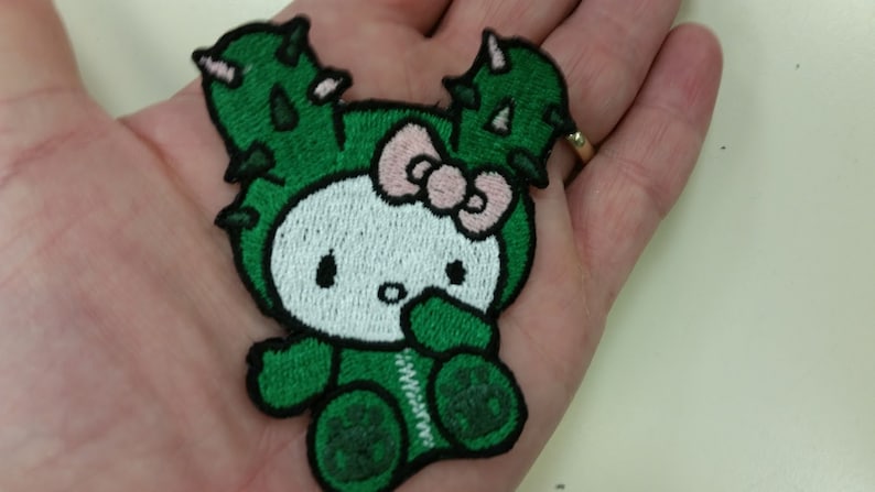 Kitty Tokidoki Embroidered Iron on Patch, Cactus Kitty Patch, Tokidoki ...