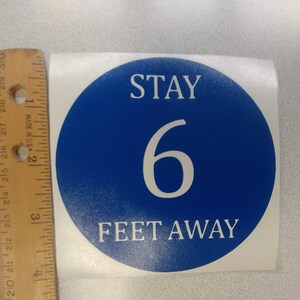 Stay 6 Feet Away Vinyl Decal - Etsy