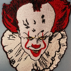 Scary Clown Embroidered Patch, Horror Clown Patch, Clown Iron on Patch ...
