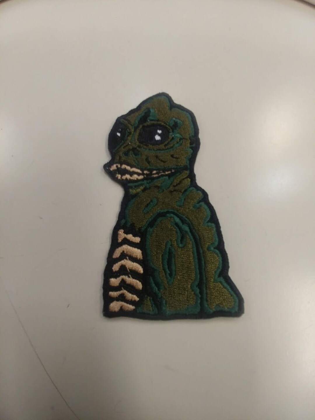 Reptile Human Creature Embroidered Patch - Etsy