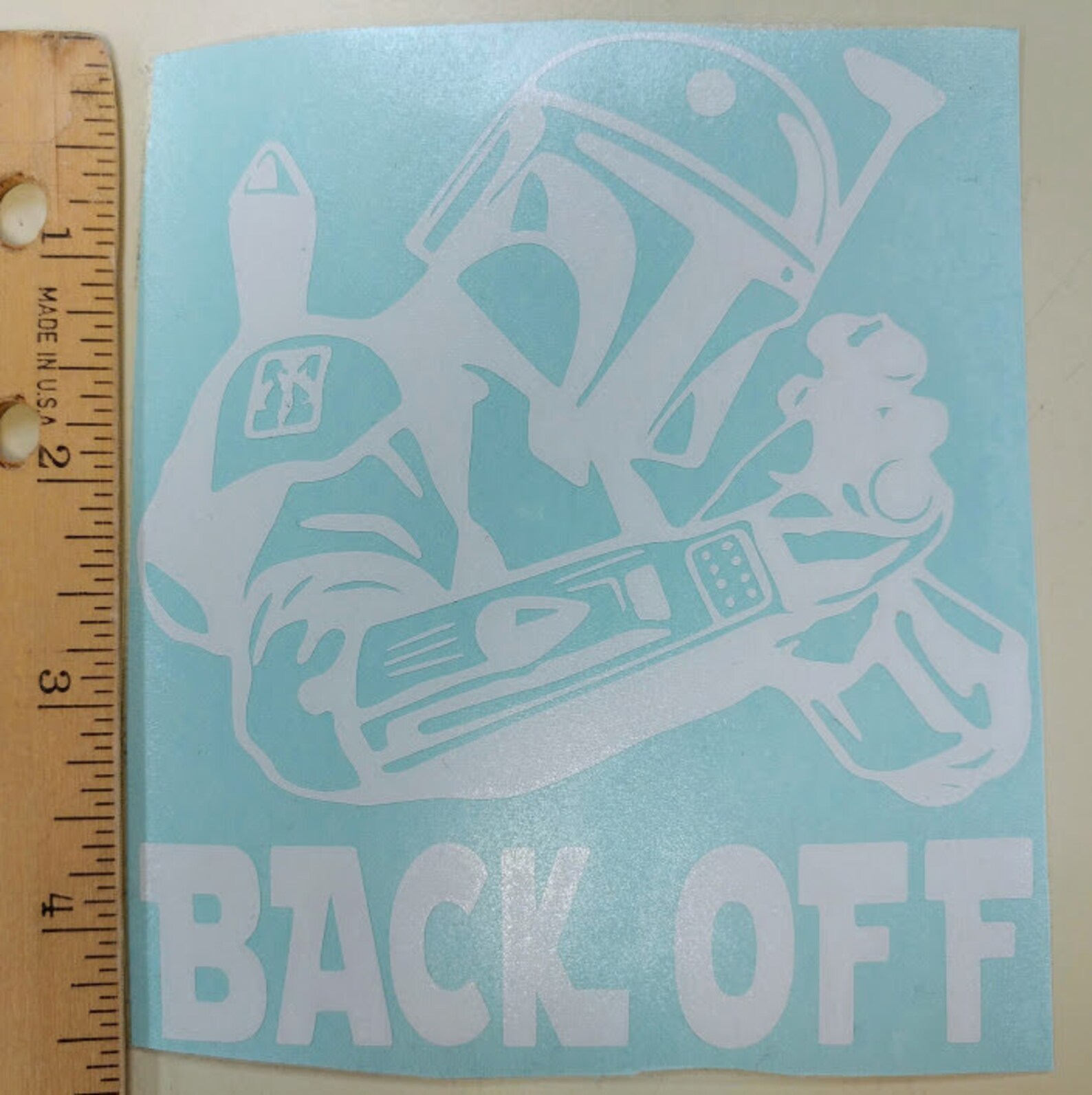 Back off Car Window Decal Sci Fi Bounty Hunter Decal - Etsy