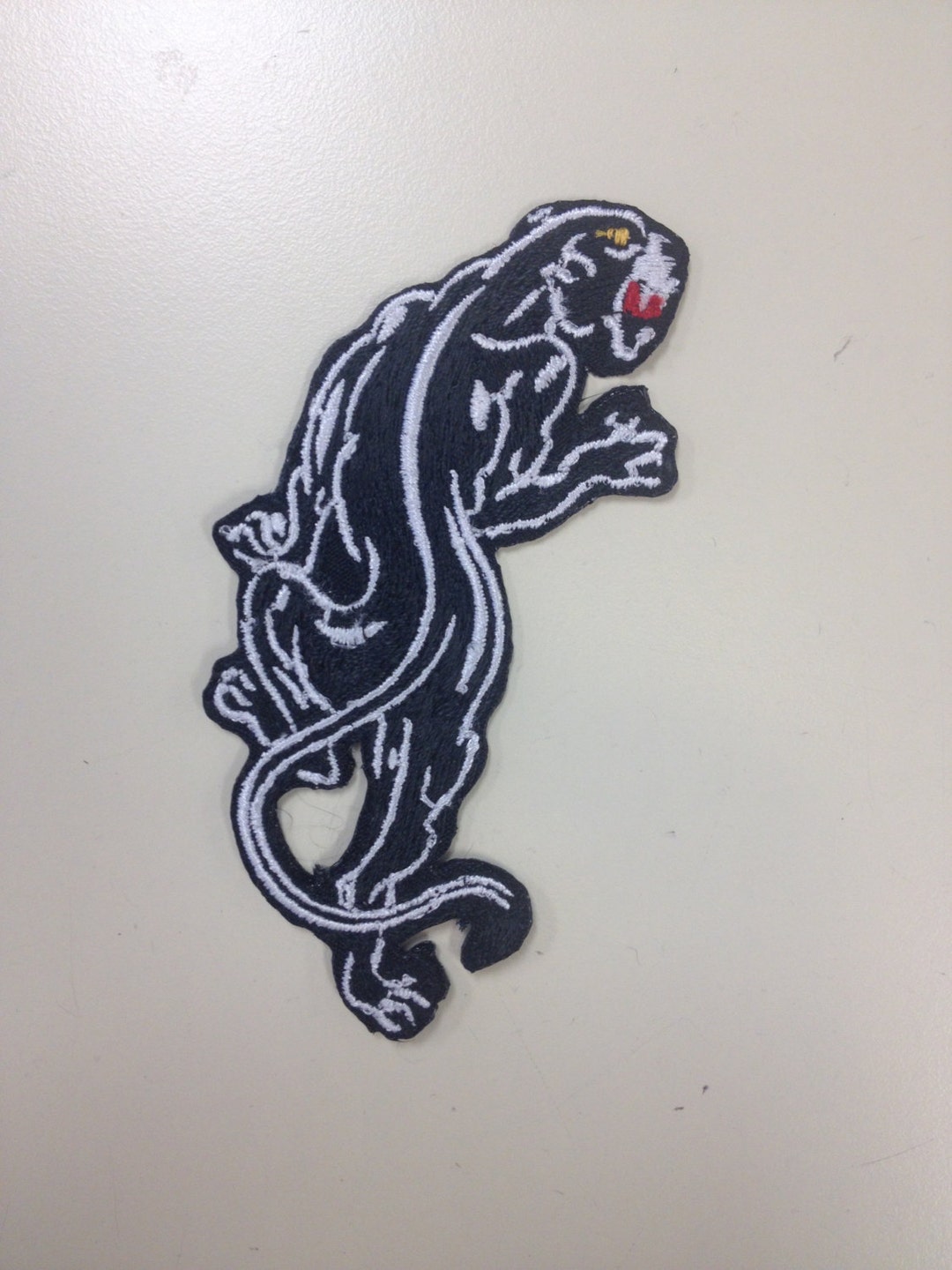 Black Panther Climbing Embroidered Patch, Panther Iron on Patch ...