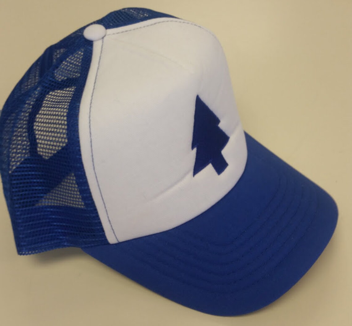 Embroidered Pine Tree Trucker Hat, Cartoon Cosplay - Etsy