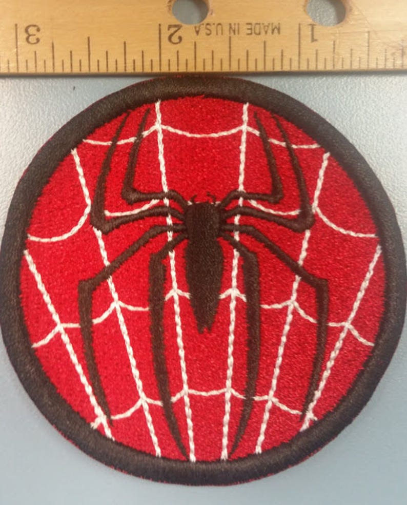 Spider Hero Embroidered Patch With Iron on Backing Superhero - Etsy