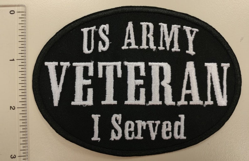 US ARMY VETERAN Patch Embroidered Military Veteran Patch - Etsy