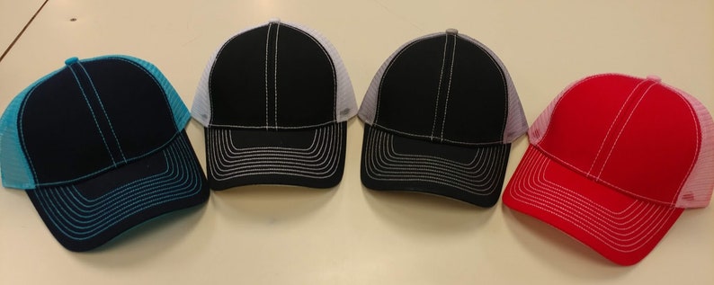 Monogrammed Initial Cap With Mesh Back Embroidered Initials | Etsy