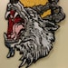 Howl at the Moon Wolf Patch, Embroidered Wolf Patch, Moon Patch, Werewolf Patch, Growling Wolf ...