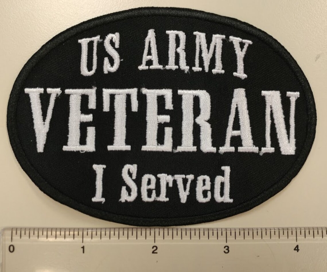 US ARMY VETERAN Patch Embroidered Military Veteran Patch | Etsy