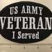 US ARMY VETERAN Patch, Embroidered Military Veteran Patch, Oval Iron on ...