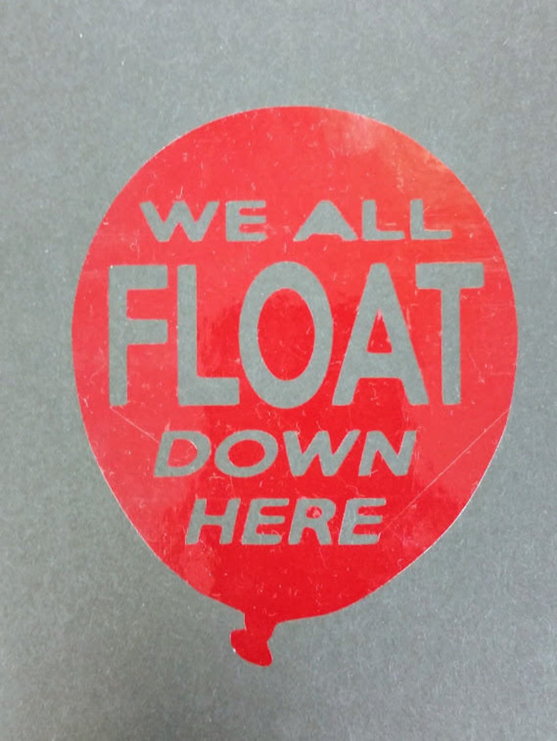 We All Float Decal Horror Film Inspired Decal Balloon Clown | Etsy