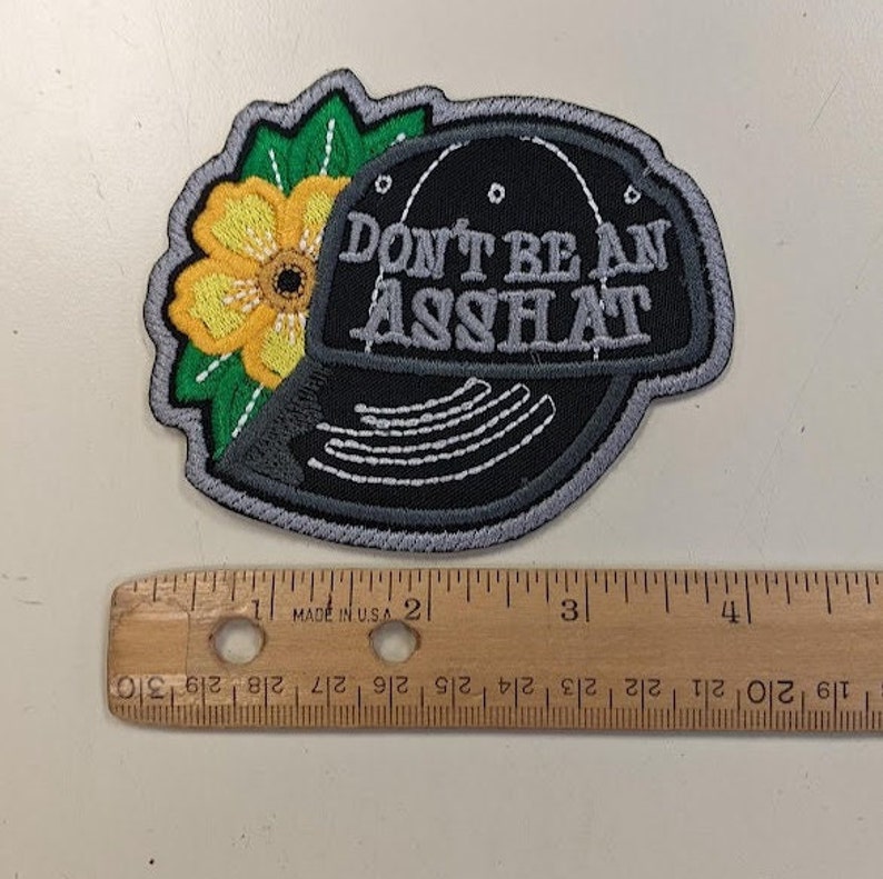 Don't Be an Asshat Embroidered Patch - Etsy
