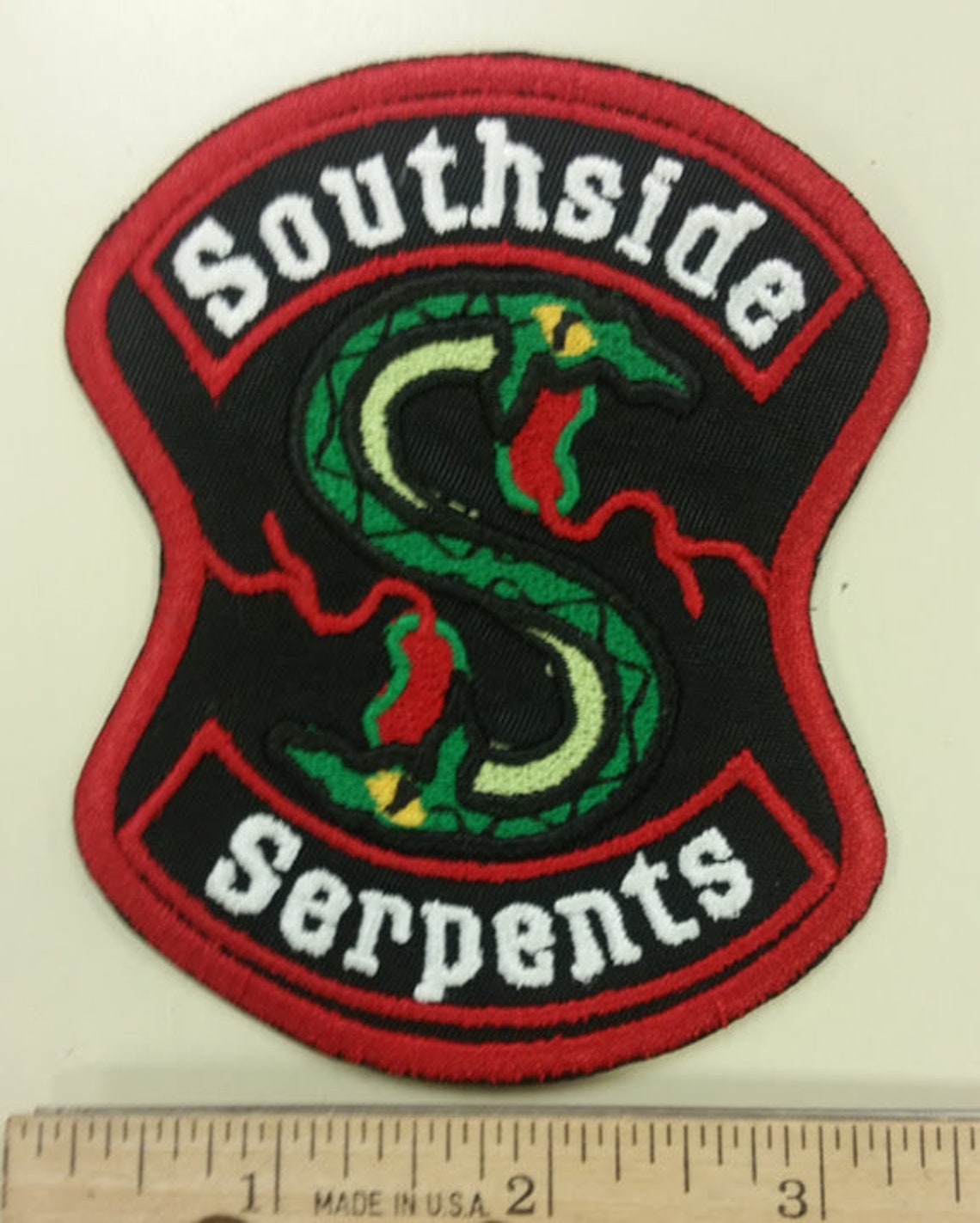 Snake Embroidered Patch TV Inspired Iron on Patch Serpent - Etsy