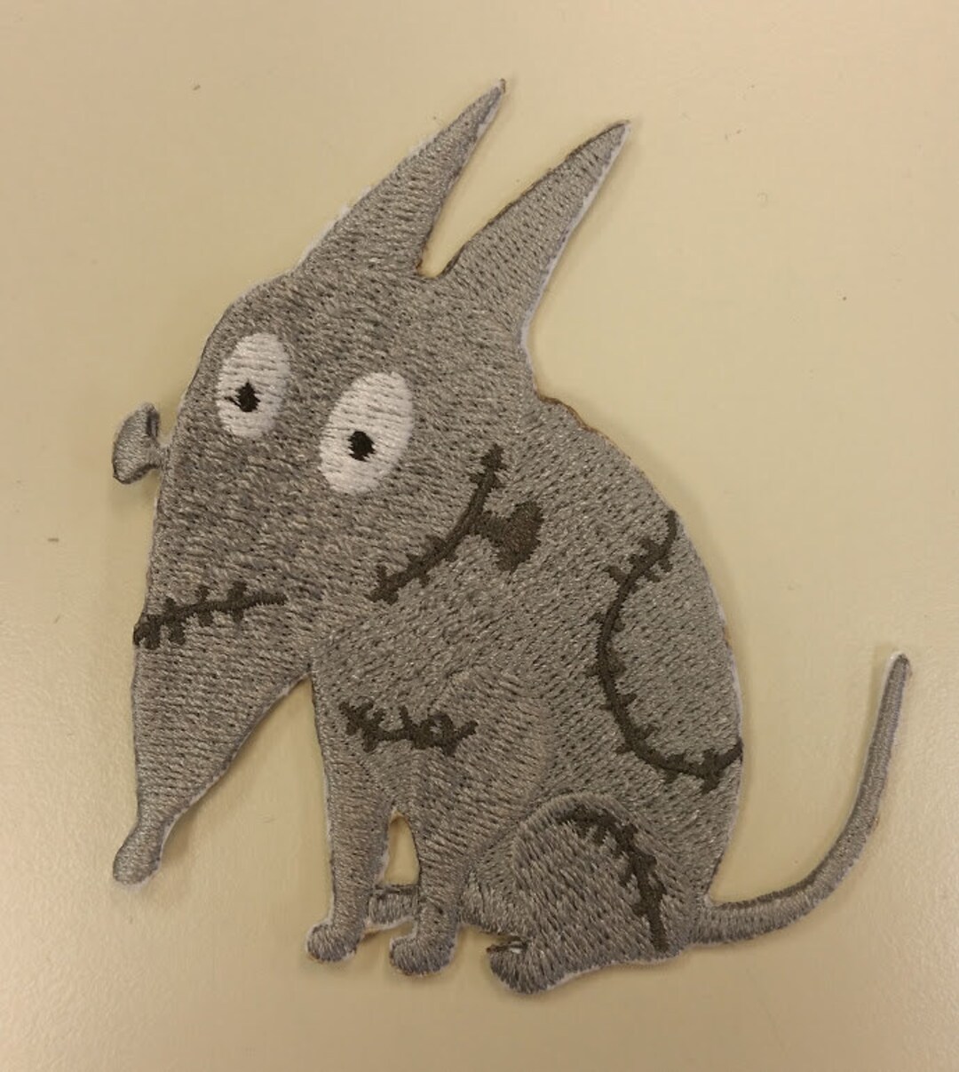 Cartoon Halloween Embroidered Dog Patch, Stitched up Dog Halloween ...