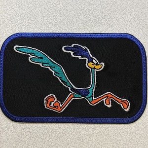 Fast Cartoon Bird Embroidered Patch - Etsy