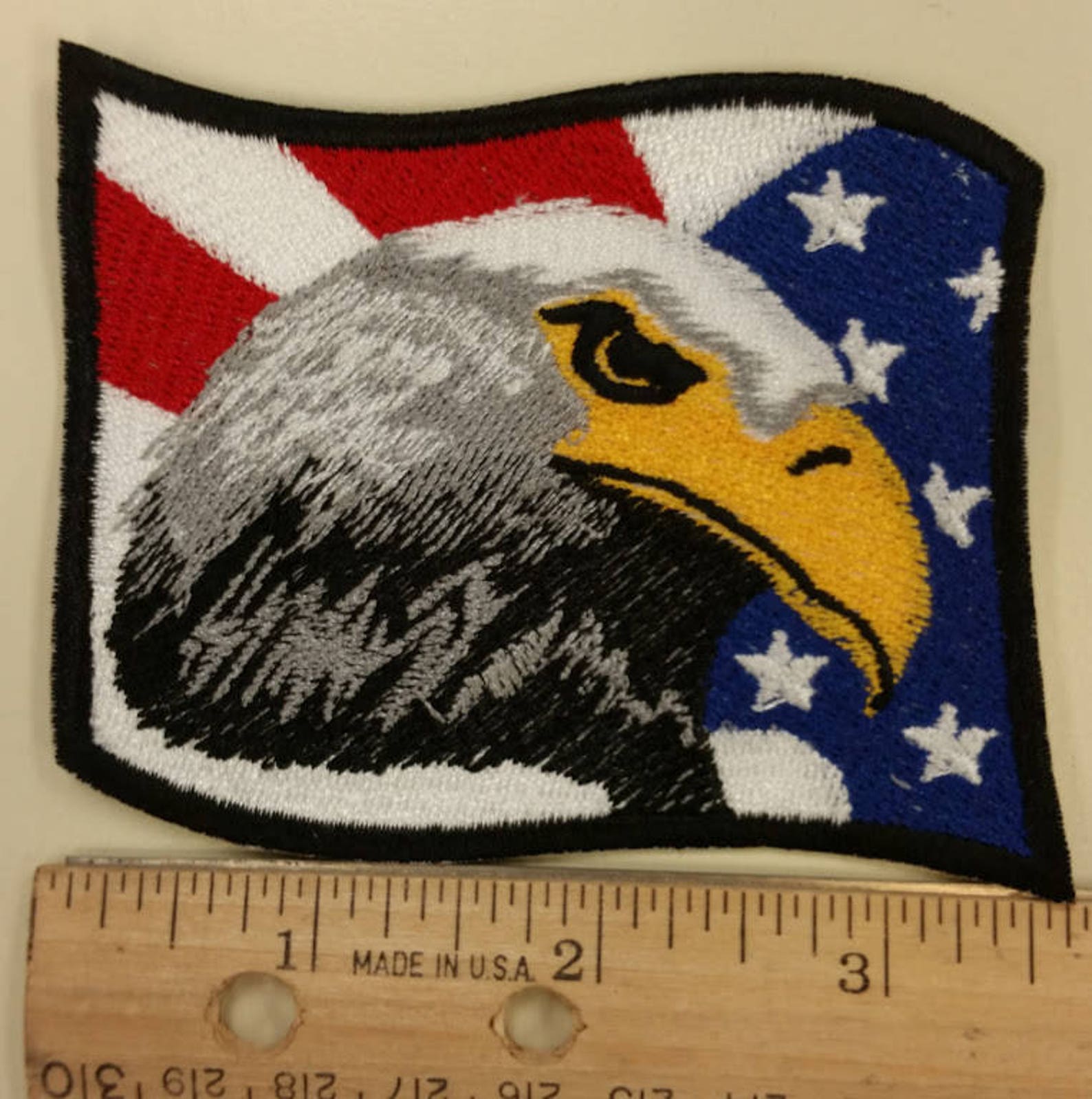 Patriotic Eagle Flag Embroidered Patch Wave flag American | Etsy