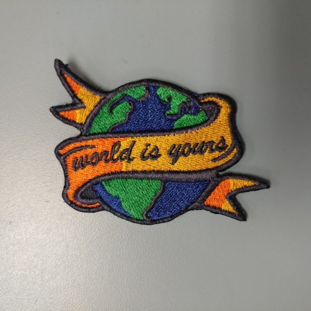 Travel Wanderlust Embroidered Patch, Iron on World Travel Patch - Etsy