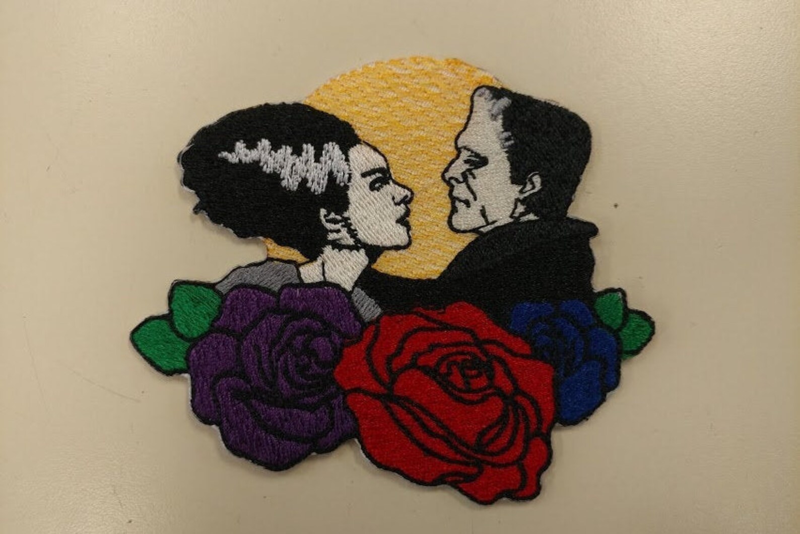 Horror Couple Embroidered Patch, Scary Love Patch, Classic Horror Iron ...