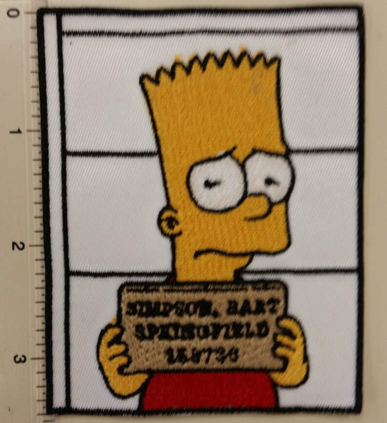 Cartoon Bad Boy Mugshot Patch Embroidered Cartoon Favorite - Etsy