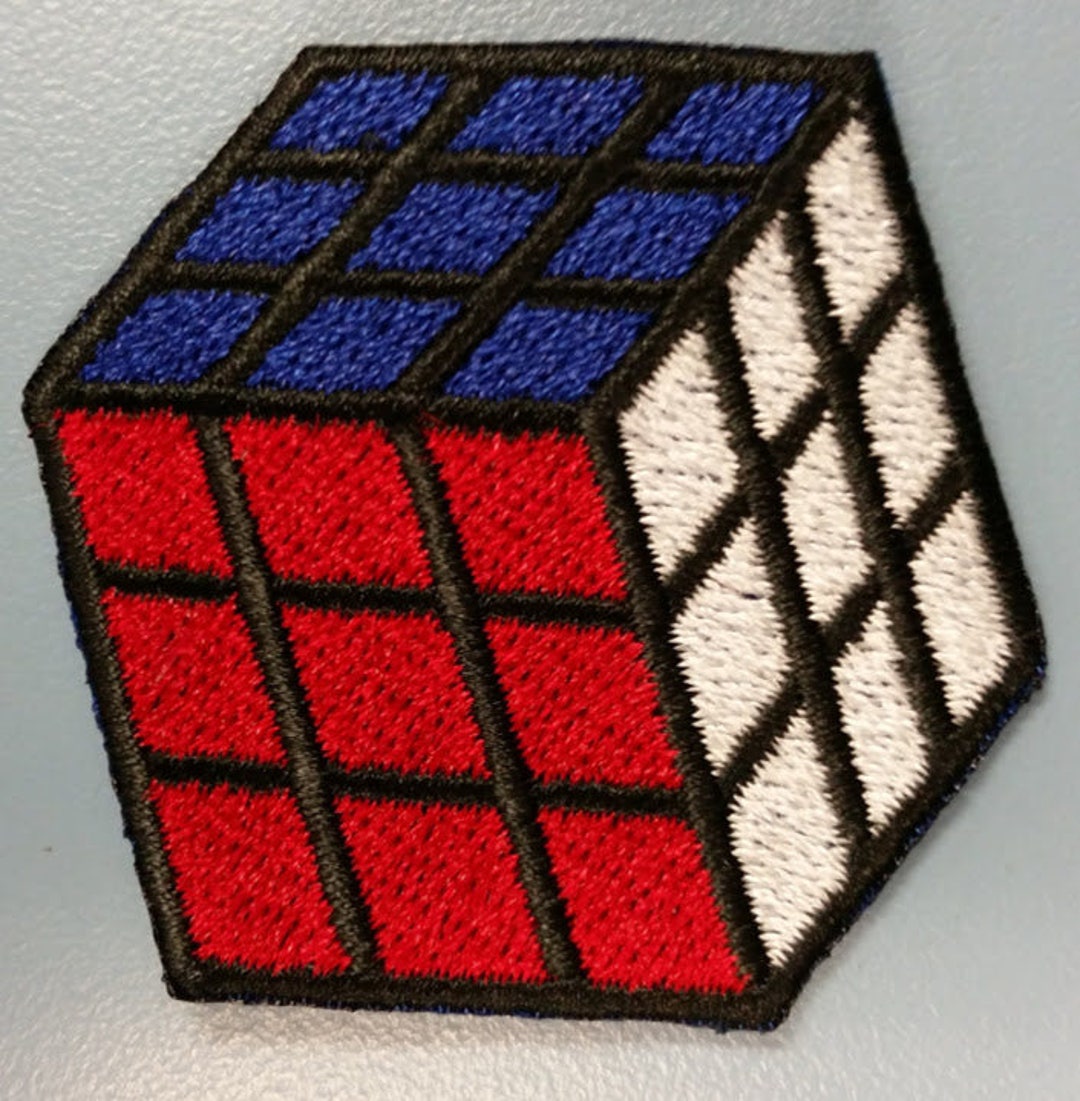 Rubix Cube Embroidered Patch, Iron on Rubix Cube Patch - Etsy