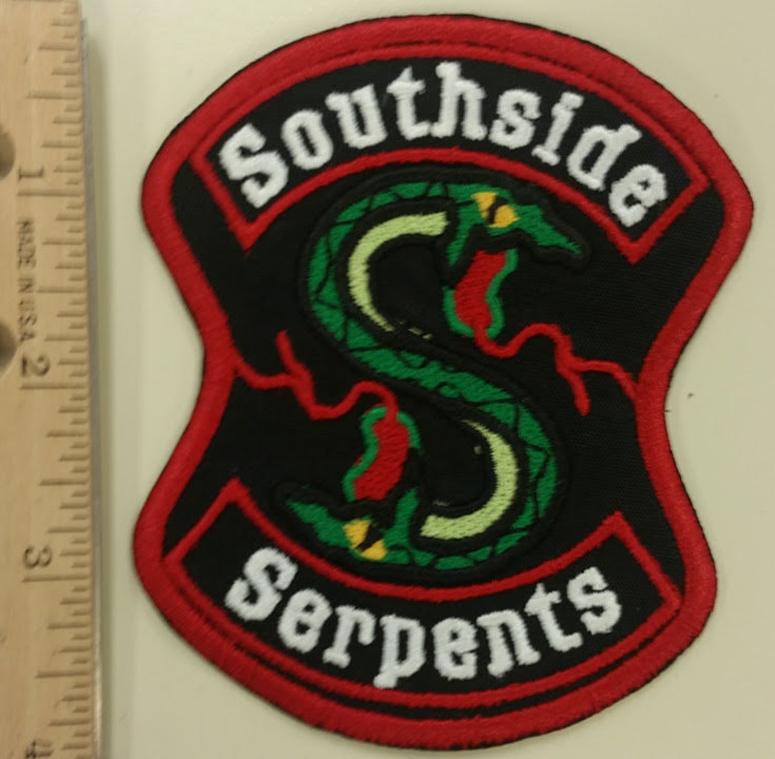 Snake Embroidered Patch TV Inspired Iron on Patch Serpent - Etsy