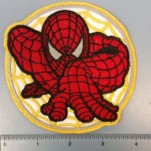 Superhero Embroidered Patch, Spider Guy Iron on Patch, Comic Hero ...