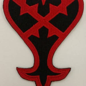 Heartless Video Game Inspired Embroidered Patch, Heartless Iron on ...