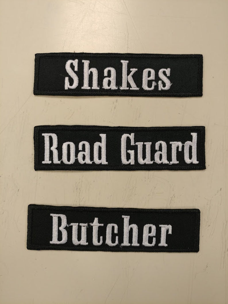 Embroidered Name Patch Embroidered Name Tag Patch Iron on or | Etsy