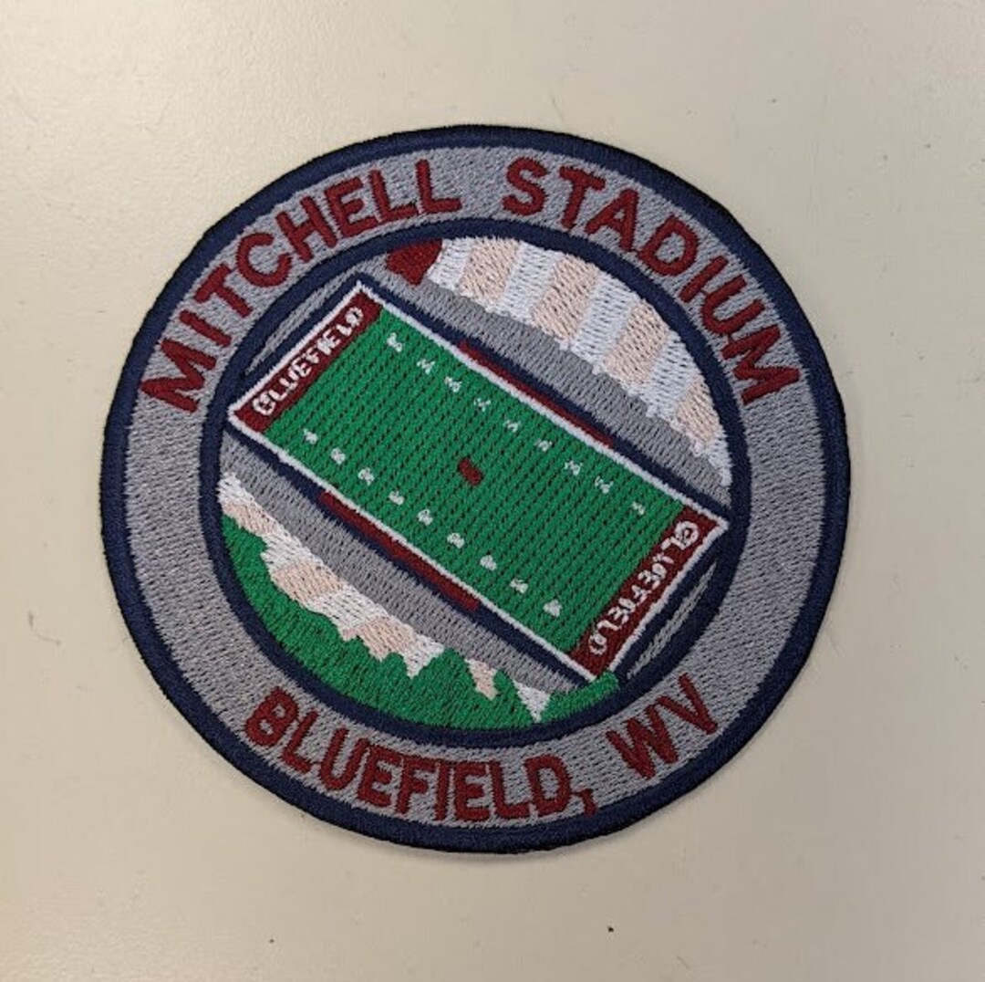 Mitchell Stadium Football Stadium Embroidered Patch, Bluefield Football ...