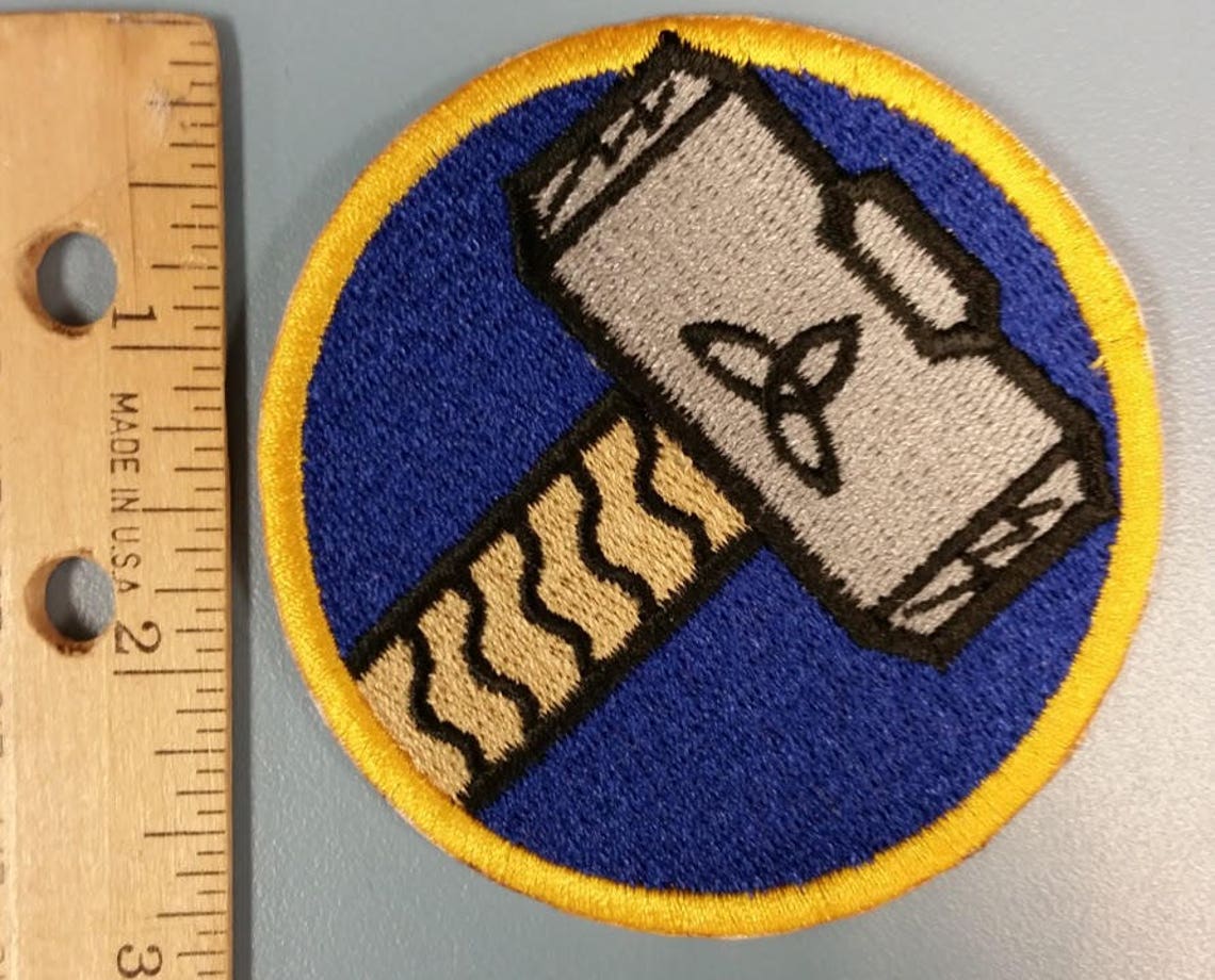 Embroidered Superhero Patch Superhero Hammer Iron on Patch - Etsy
