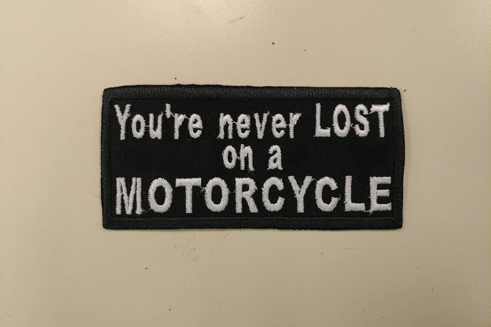 Motorcycle Patch, Never Lost Embroidered Patch, Biker Iron on Patch - Etsy