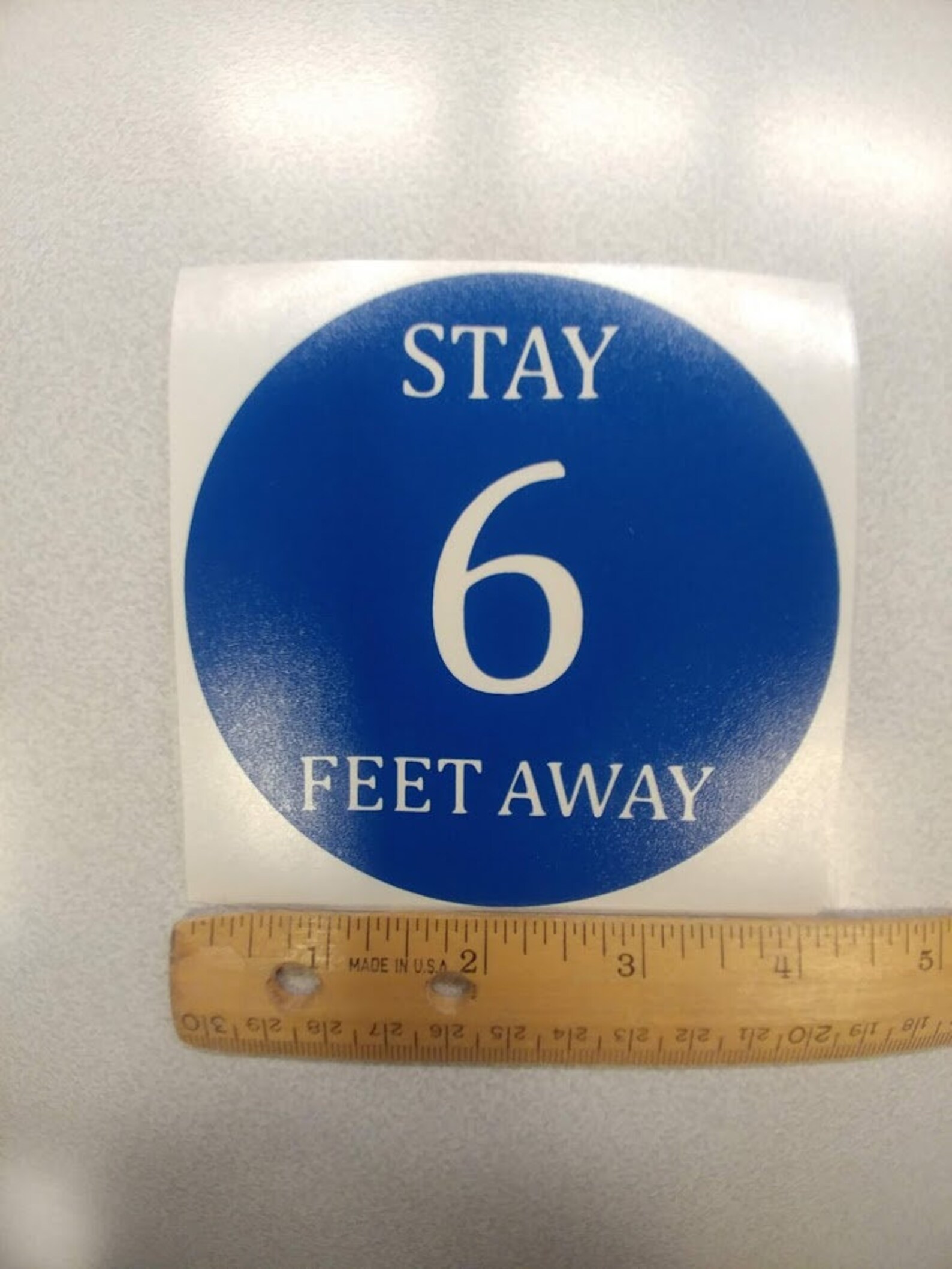 Stay 6 Feet Away Vinyl Decal | Etsy