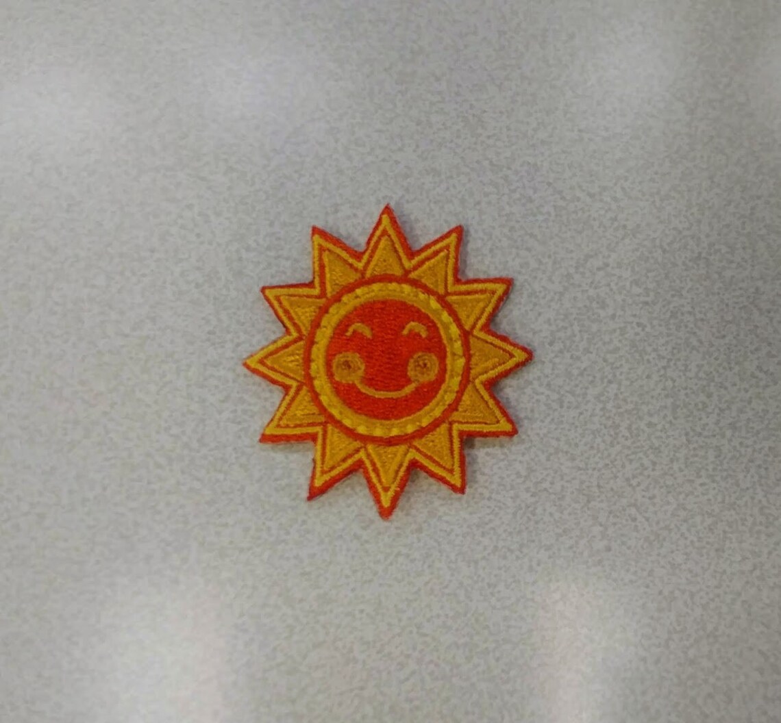 Sun Embroidered Patch - Etsy