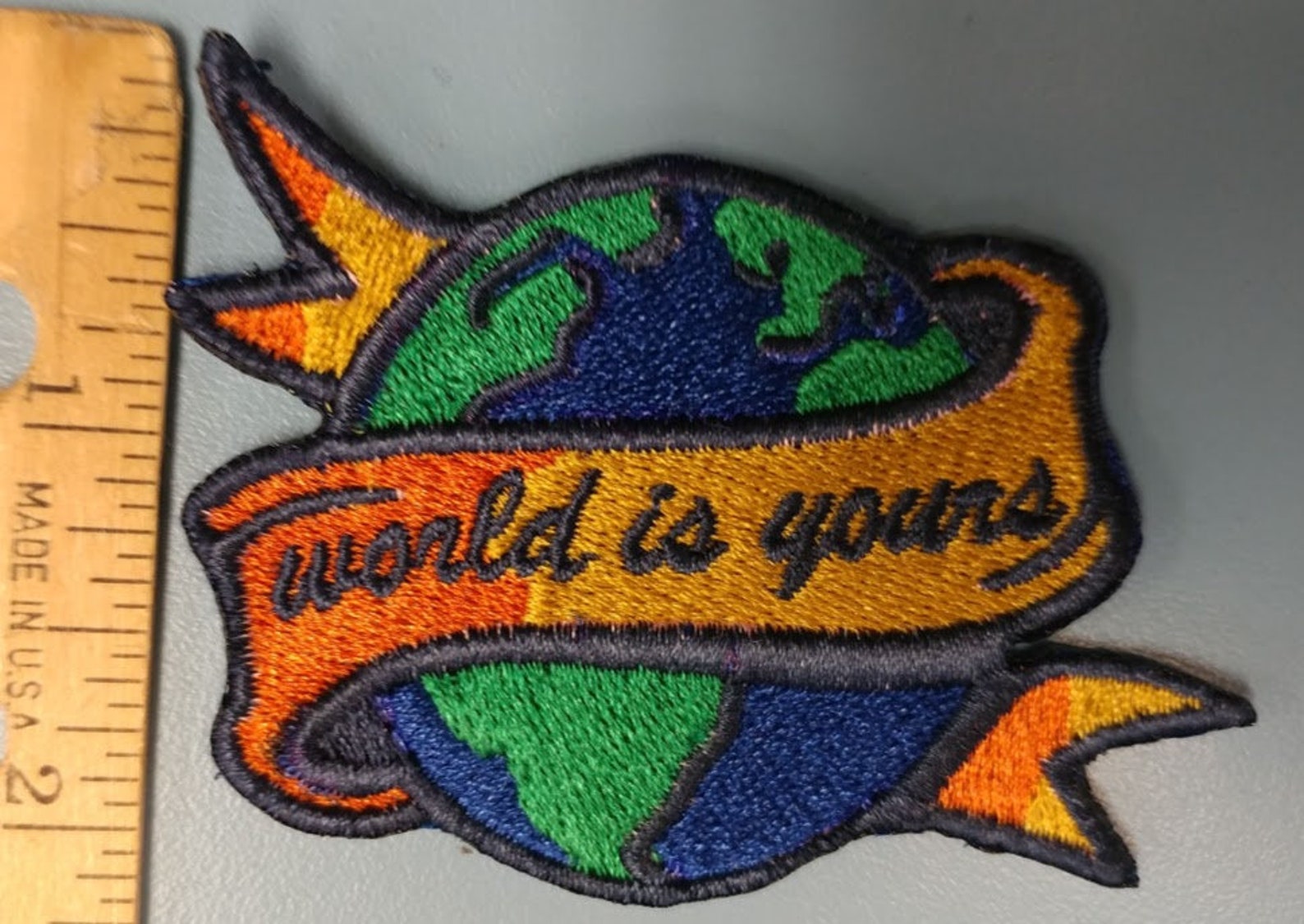 Travel Wanderlust Embroidered Patch, Iron on World Travel Patch - Etsy