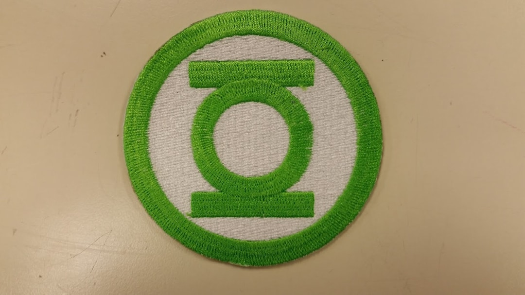 Green Superhero Patch, Superhero Embroidered Patch, Iron on Superhero ...