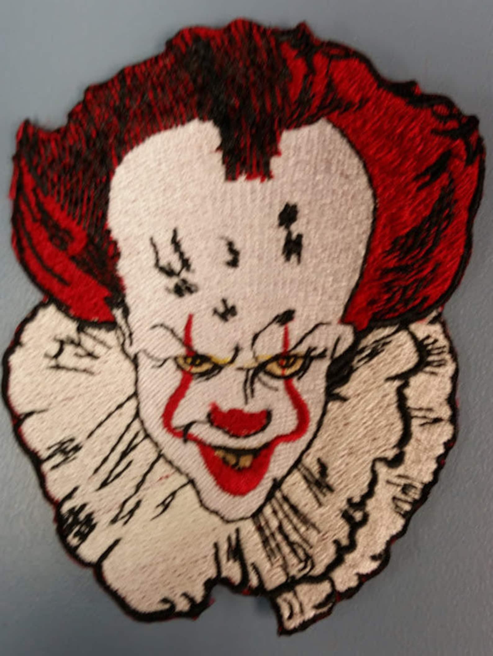 Scary Clown Embroidered Patch Horror Clown Patch Clown Iron - Etsy