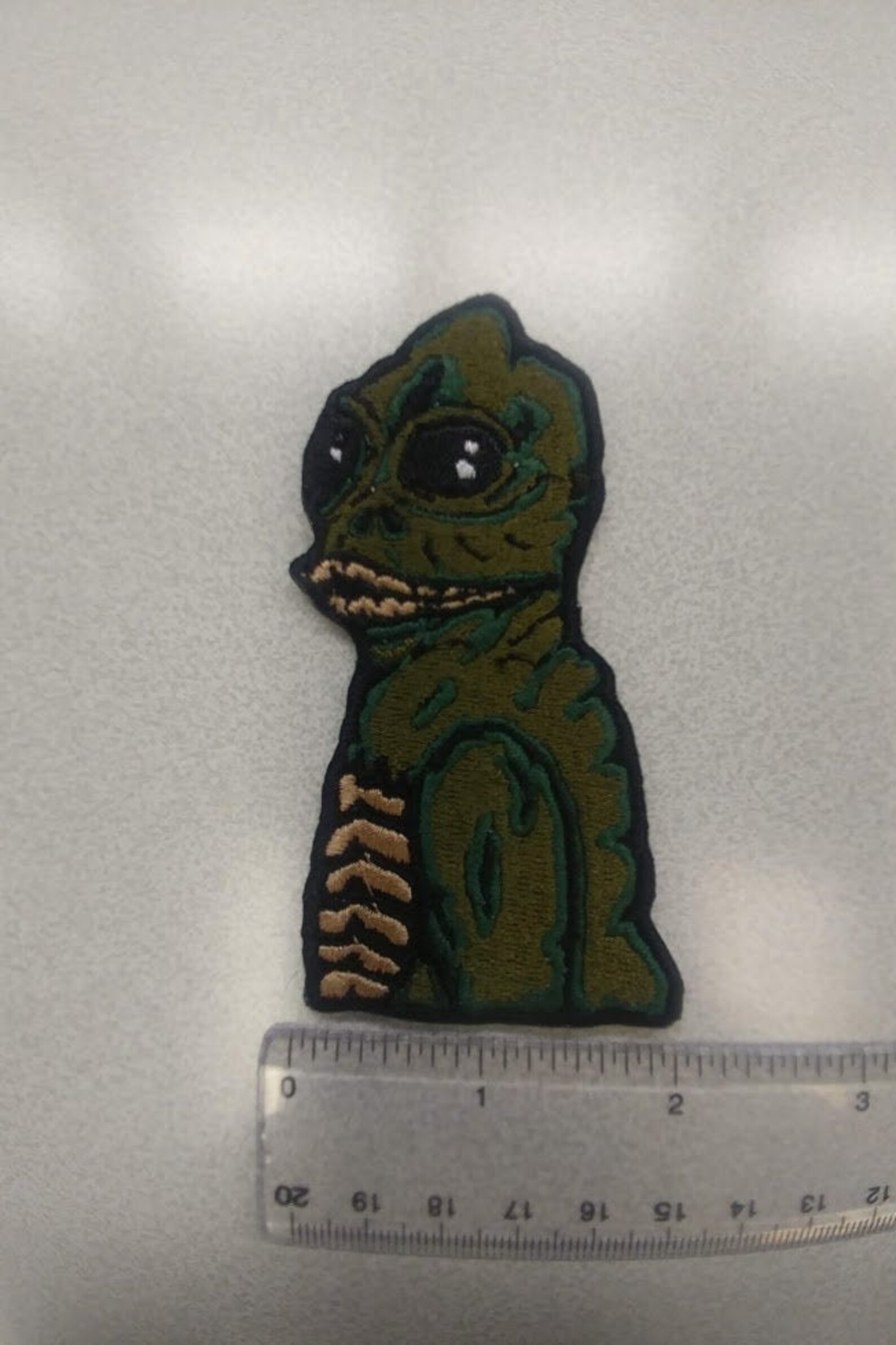 Reptile Human Creature Embroidered Patch - Etsy