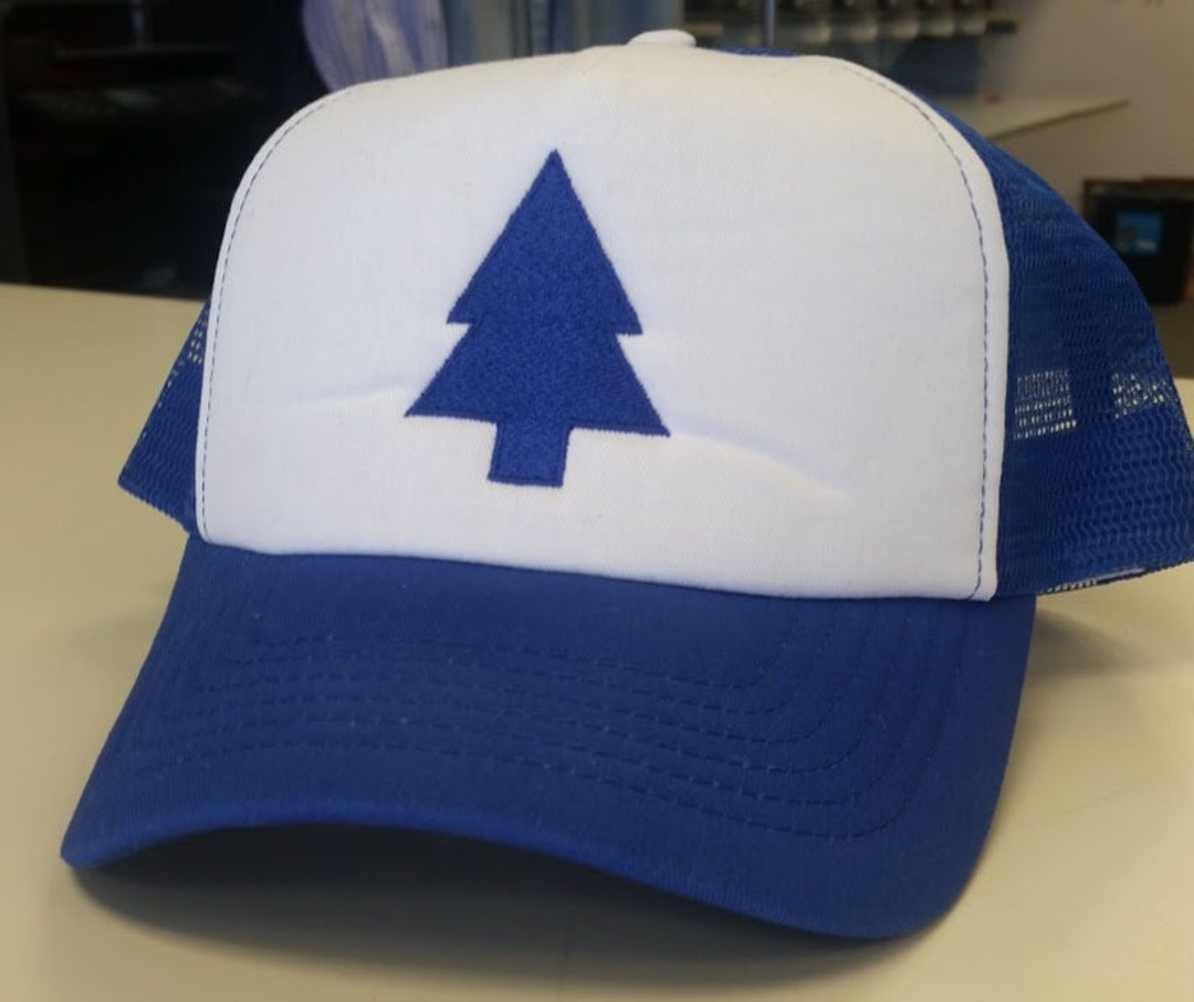 Embroidered Pine Tree Trucker Hat Cartoon Character, Cosplay Trucker ...
