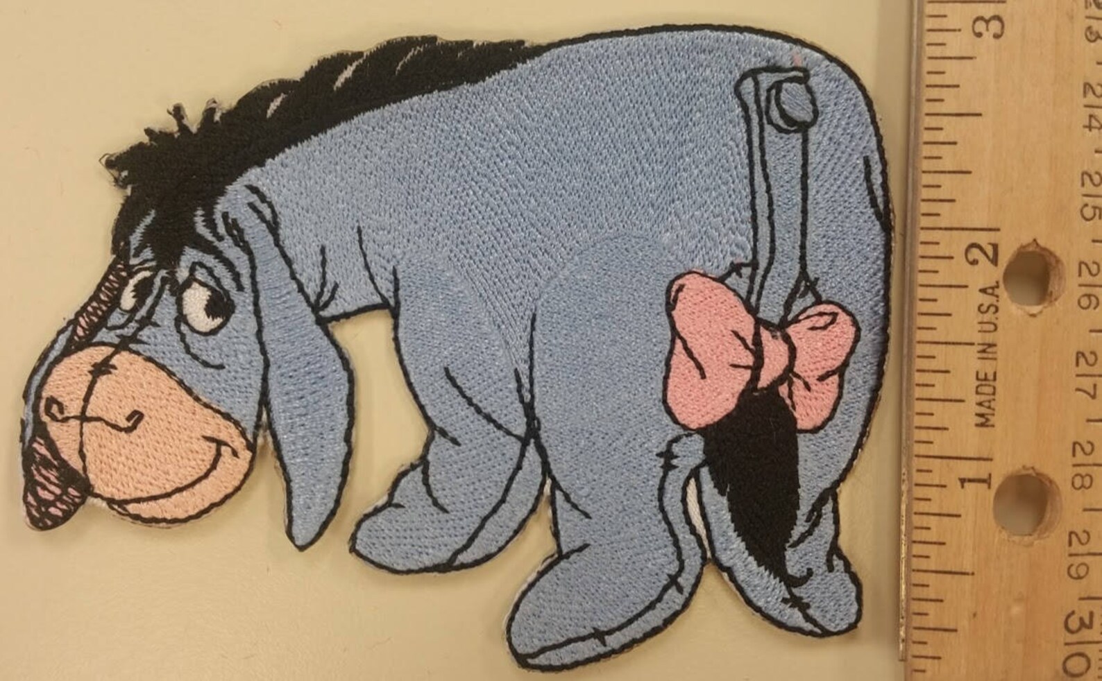 Cartoon Donkey Embroidered Patch, Donkey Character Iron on Patch ...