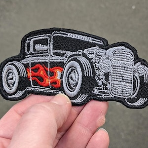 Vintage Roadster Car Embroidered Patch - Etsy