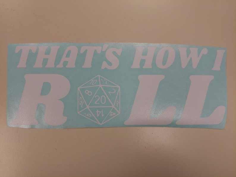 That's How I roll gaming Car decal Vinyl decal RPG Gamer | Etsy