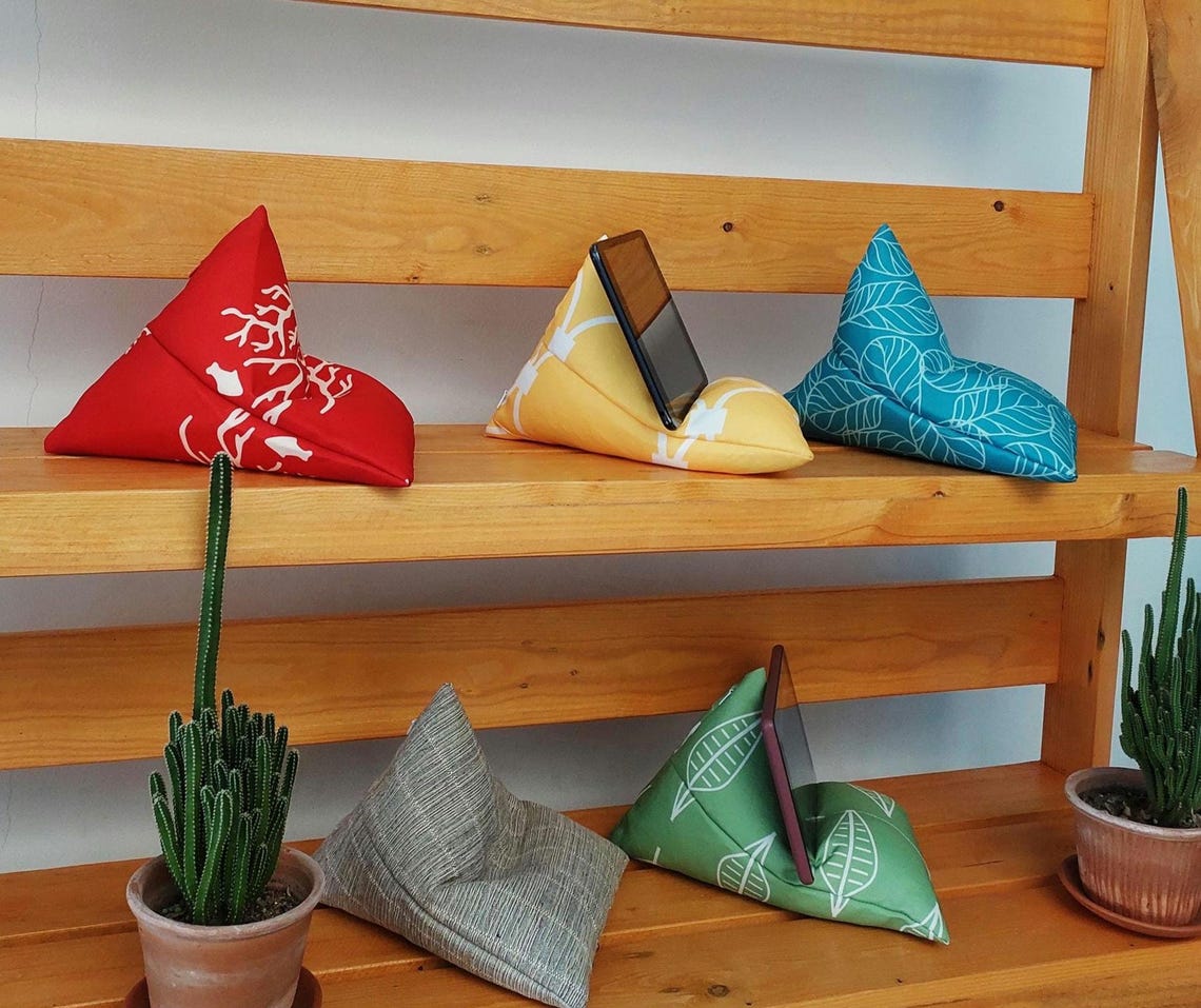 IPad Holder Bean Bag - Kindle Prop - Tablet Stand - Tablet Pillow ...