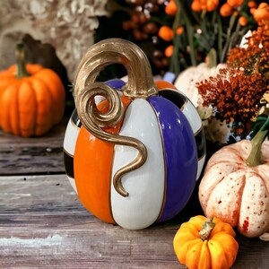Whimsical Fall and Holiday Hand Painted Pumpkin - Etsy